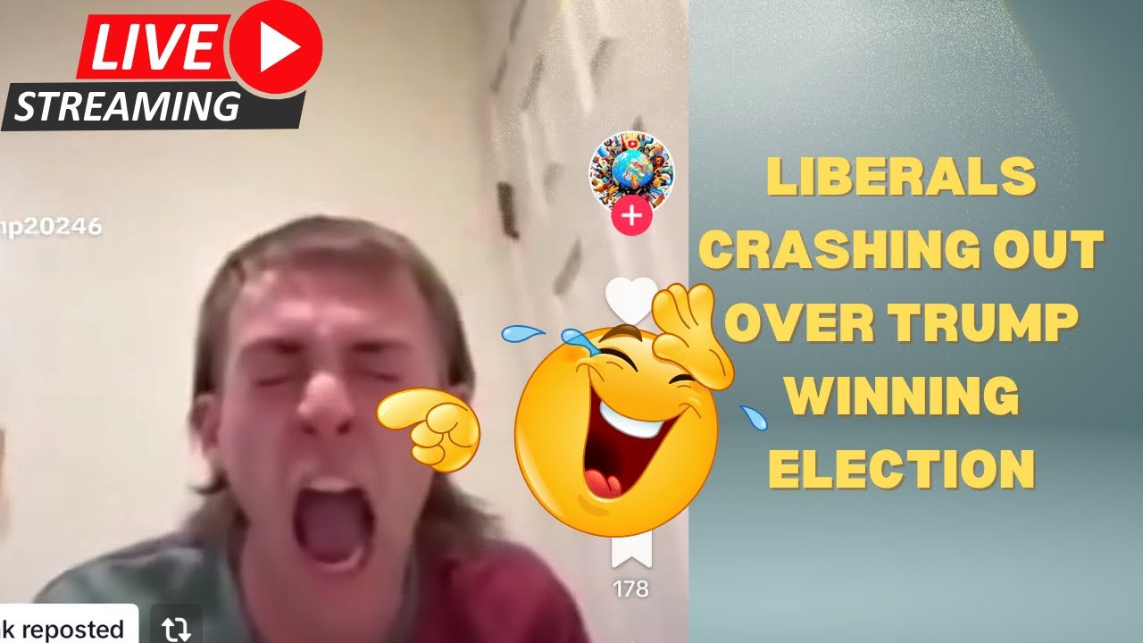 LIBERALS CRASHING OUT/TRUMP WINNING THE ELECTION (FUNNY LIVE REACTION ...