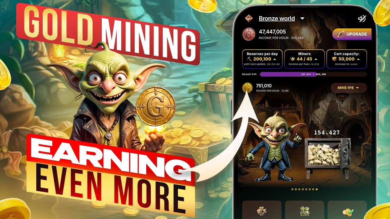 GOLD COINS in Goblin Mine: Earning and Withdrawing Even More from the ...