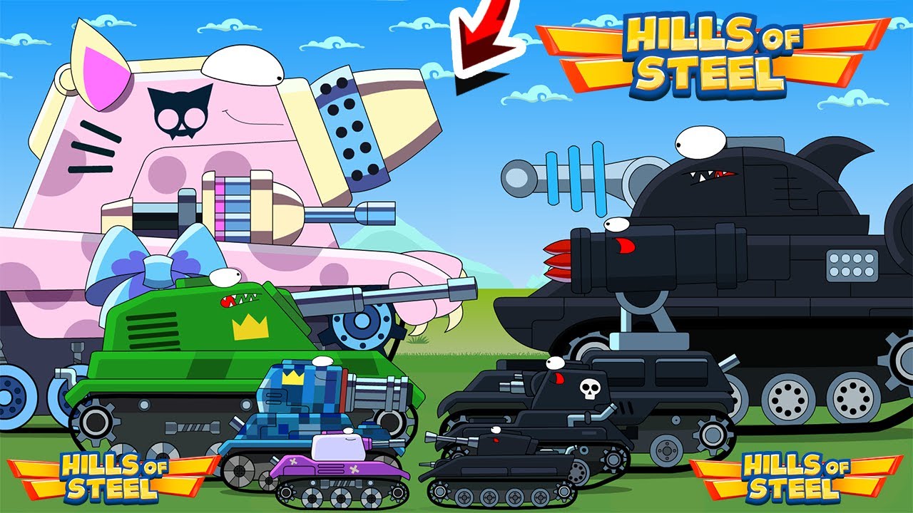 BATTLE AGAINST THE BOSSES! CARTOONS ABOUT TANKS HILLS OF STEEL - YouTube