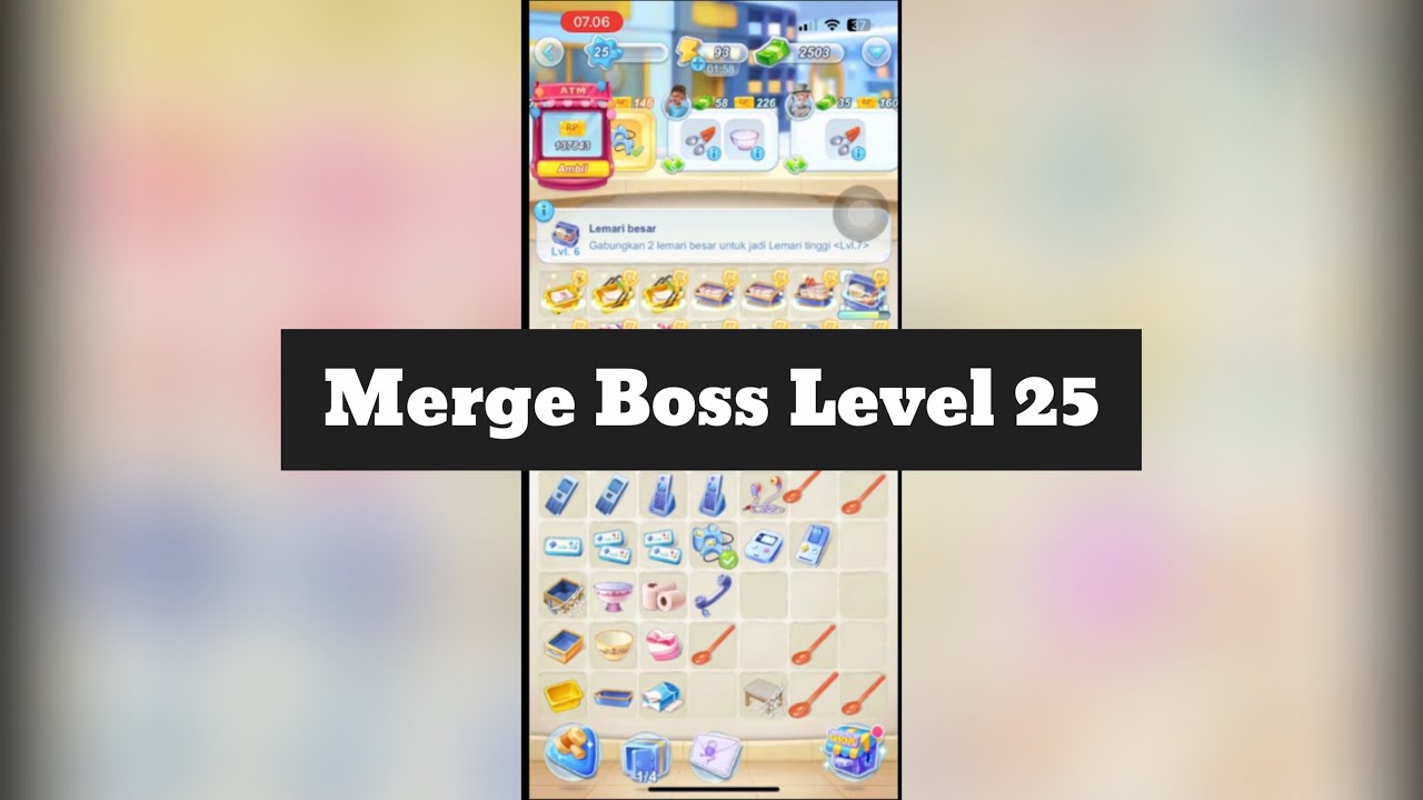 Merge Boss Level 25 Cara Menambahkan Energi #gameplay - YouTube