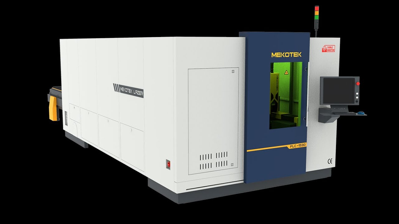 MEKOTEK FLC 1530 Closed Type, Double Table Metal Cutting Fibre Laser ...