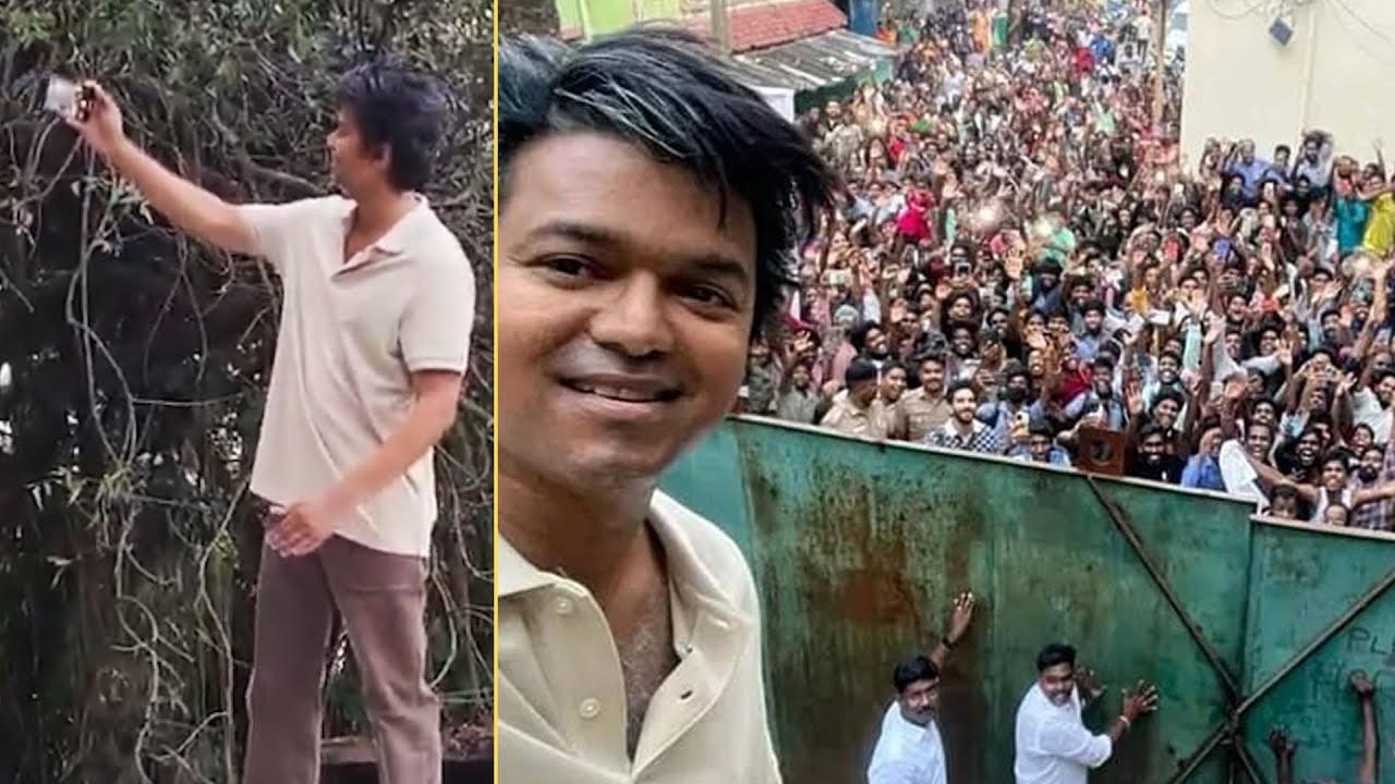 Thalapathy Vijay Taking Selfie With Fans | GOAT Sets | # ...