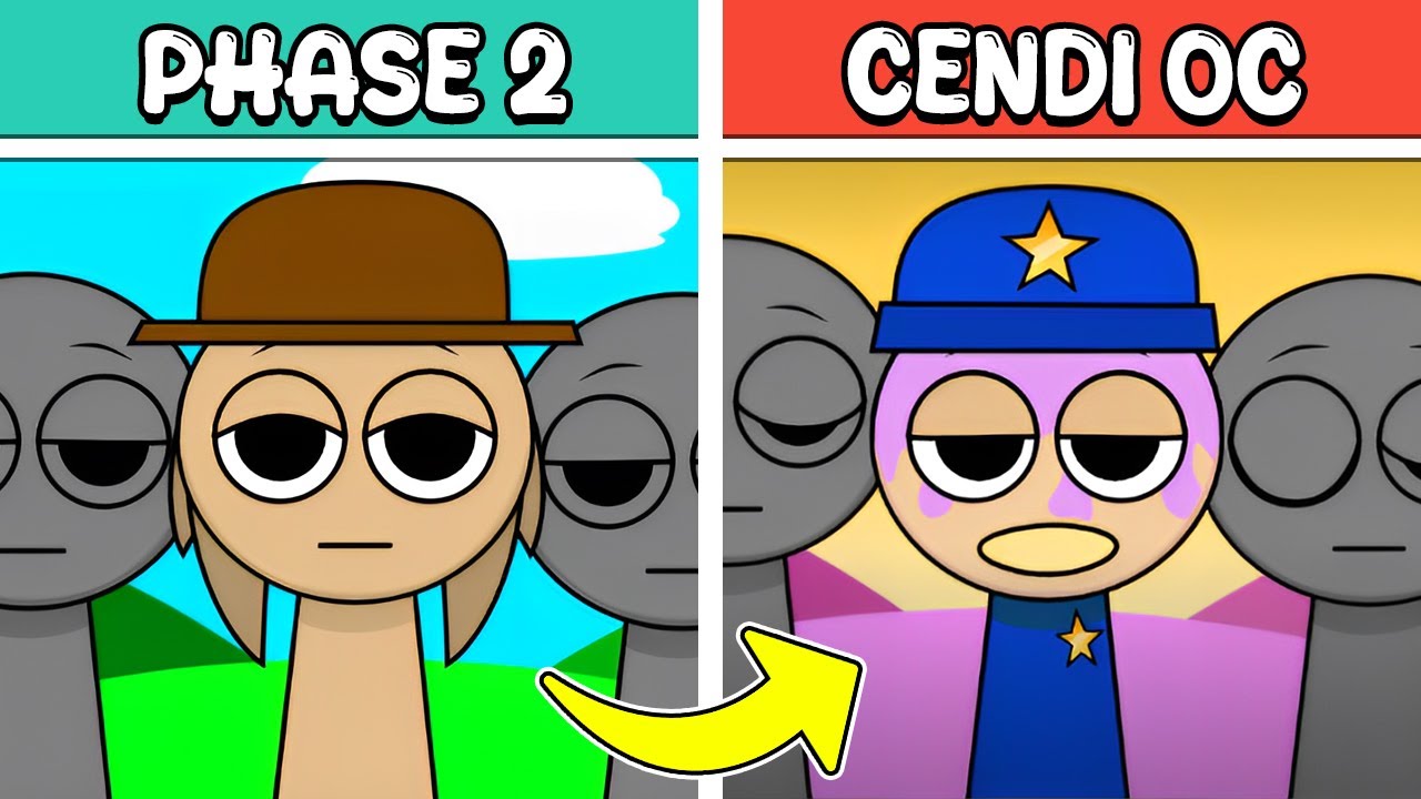 Incredibox Sprunki: Cendi OC But Phase 2 | All Character Together (New ...