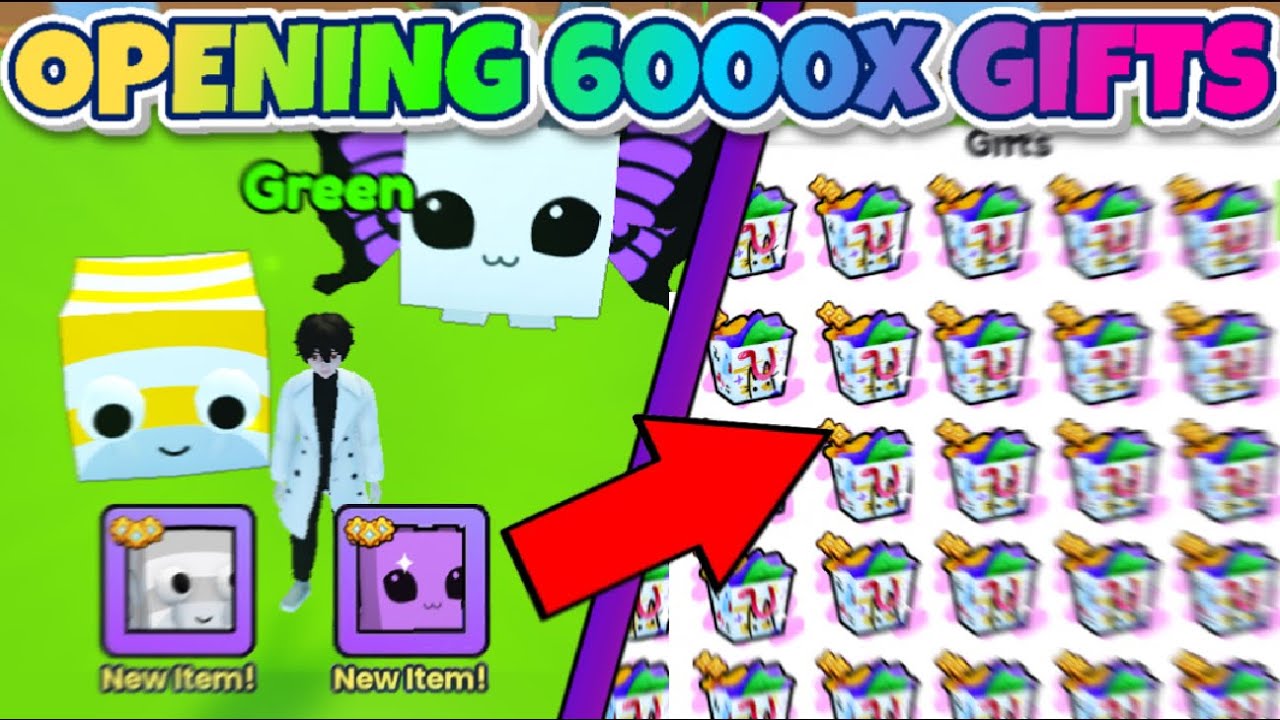 INSANE LUCK🍀I OPENED 6000X GIFTS AND GOT ? (Pet Simulator 99) - YouTube