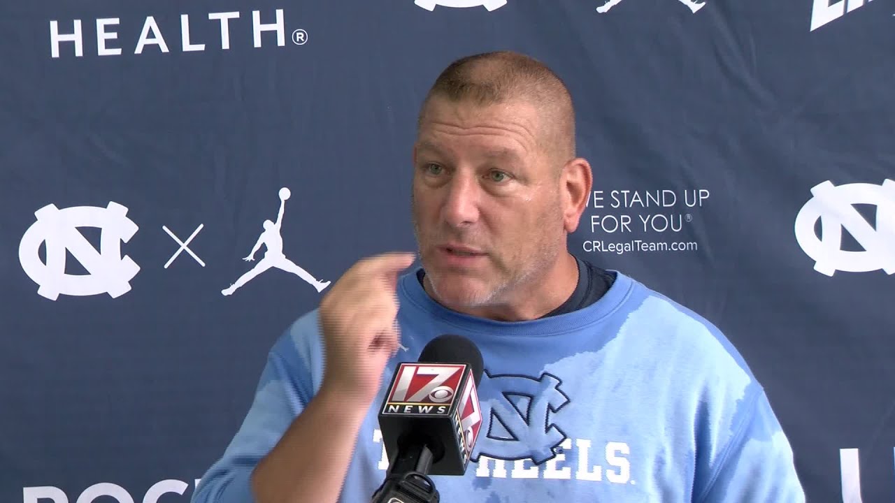 UNC offensive coordinator Phil Longo hosts a presser to discuss hot ...