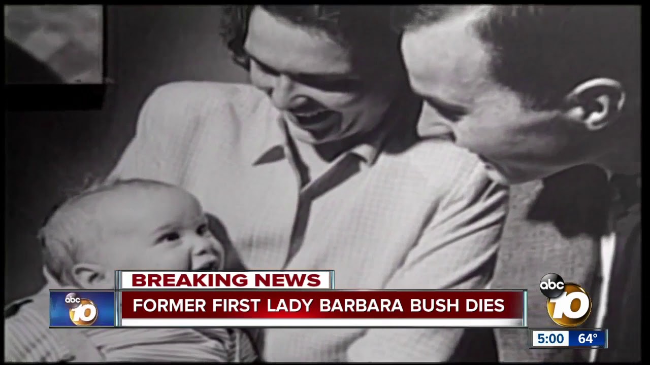 Former First Lady Barbara Bush dies - YouTube