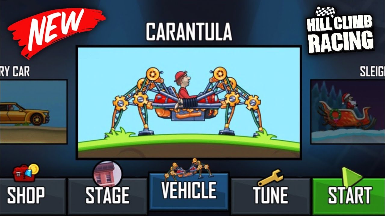 Testing New Vehicle CARANTULA - Hill Climb Racing - YouTube