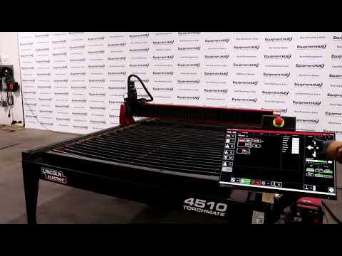 Lincoln 4510 Torchmate 5' x 10' CNC Plasma Table w/ Flexcut 80 Plasma Cutter - YouTube