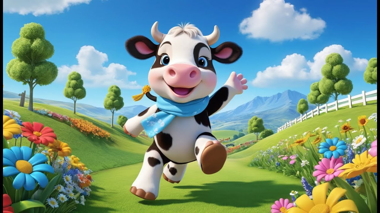 Baby Moo Moo Dancing | Fun Farm Dance Song for Kids | Mooing and ...