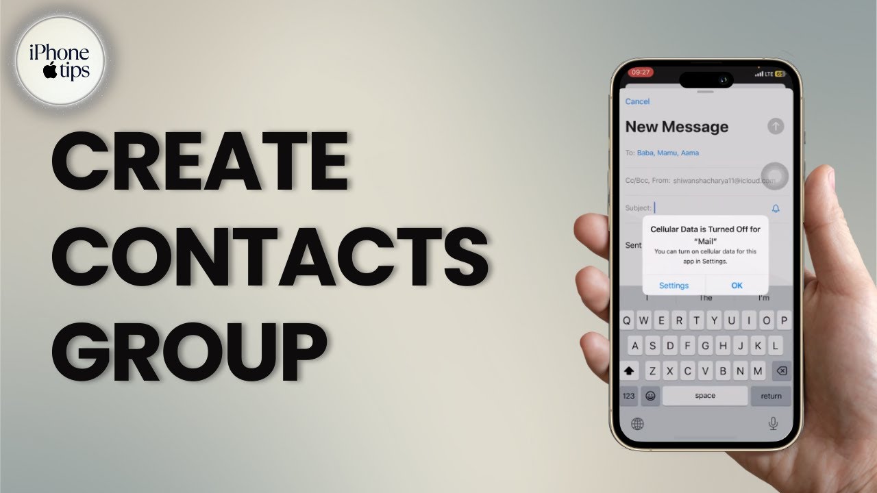 How to Create Contact Group on your iPhone - YouTube