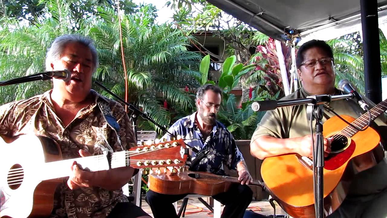 "Hani Lei" George Kahumoku, Bob Brozman, Ledward Kaapana, and Herb Ohta ...