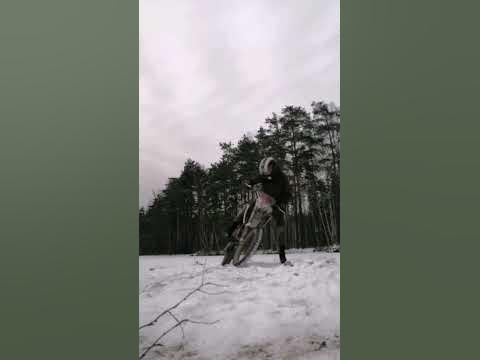 ЗИМОЙ НА ПИТБАЙКЕ, ПО СНЕГУ😱😱#питбайк #motocross #motovlog #мотокросс # ...
