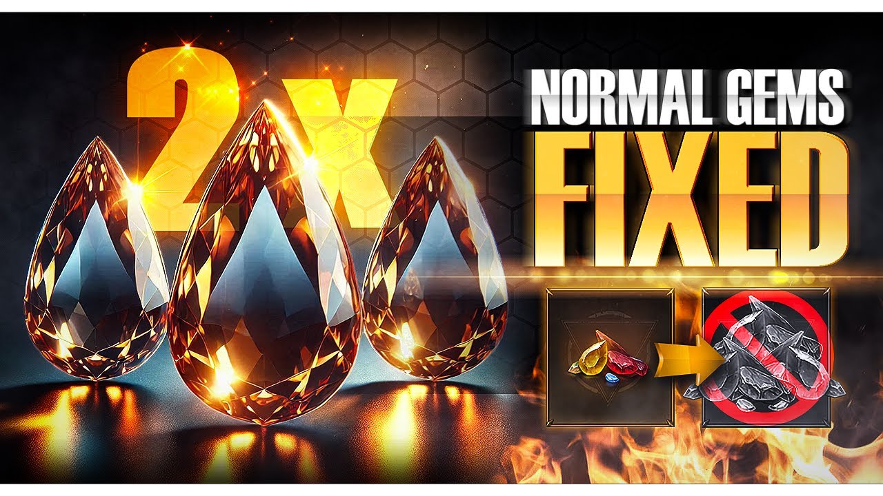 NEW NORMAL GEM SYSTEM Double Reward Unfortunately FIXED | Diablo ...