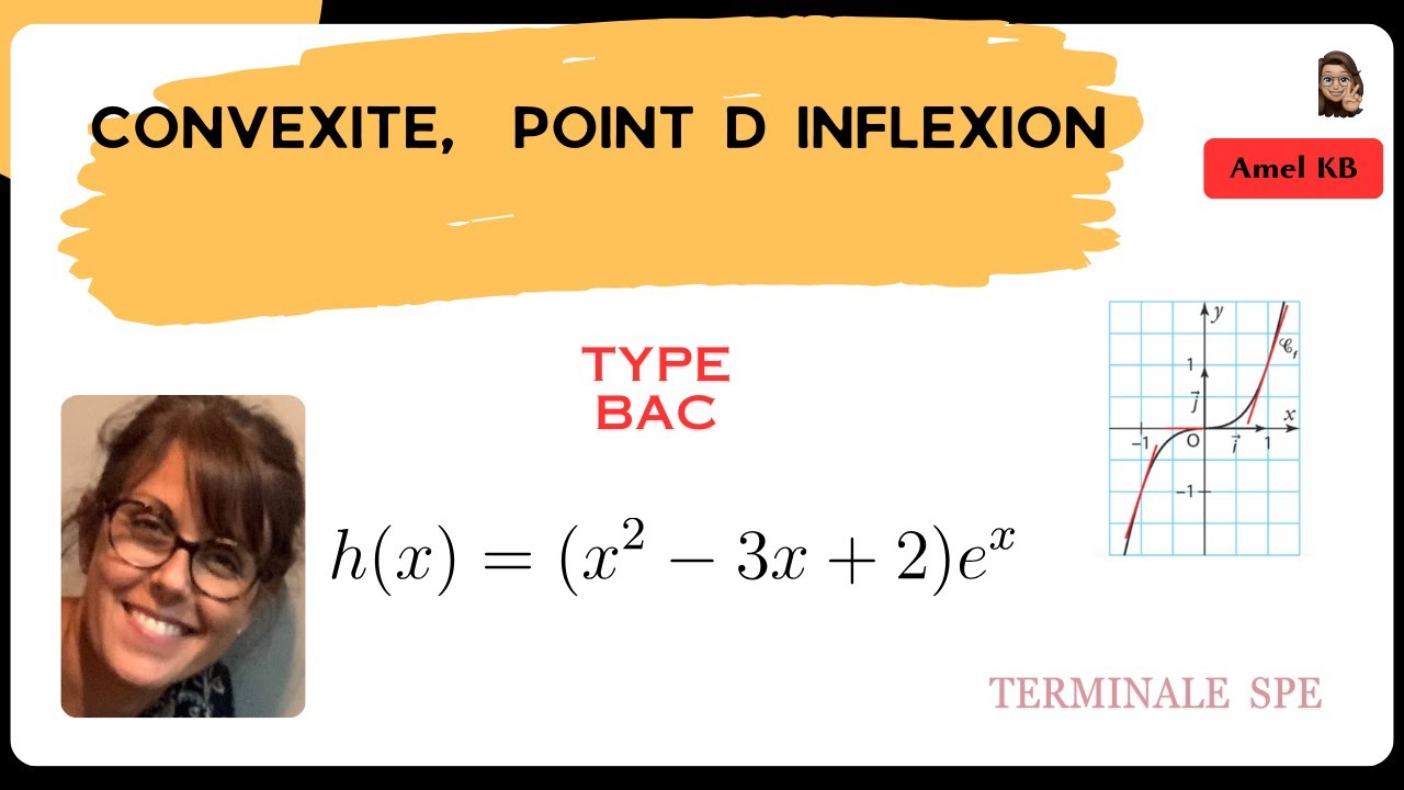 Convexité, point d'inflexion , dérivée seconde - YouTube