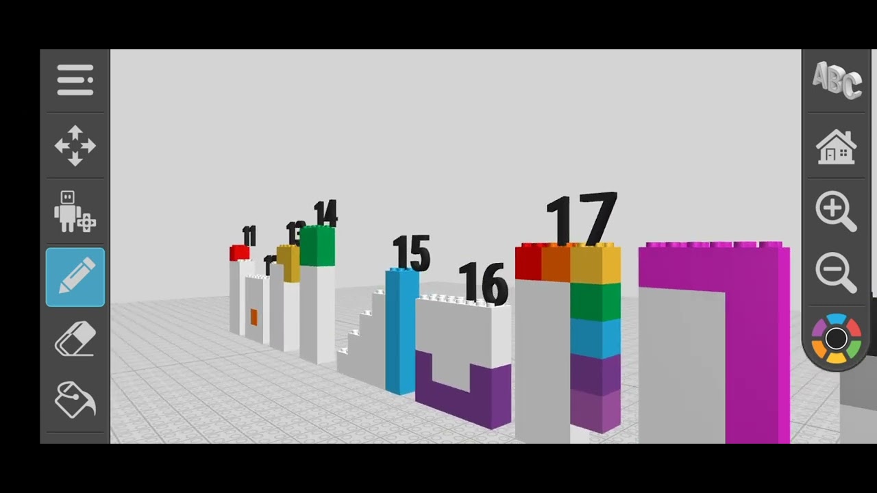 NUMBERBLOCKS!Counting 11 to 20! (DRAWBRICKS) - YouTube