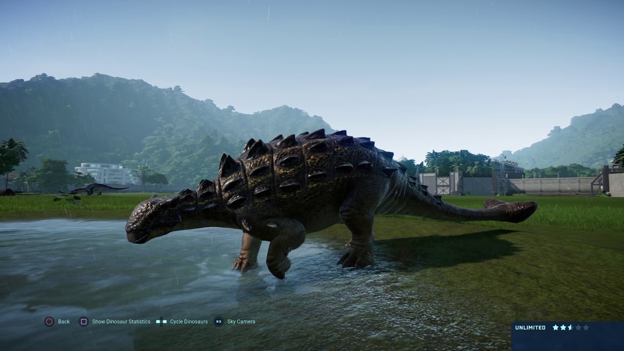 Jurassic World Evolution Euoplocephalus Vs Acrocanthosaurus Base