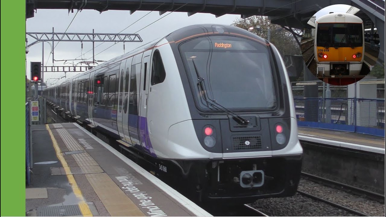 Class 345 departs Ealing Broadway - YouTube