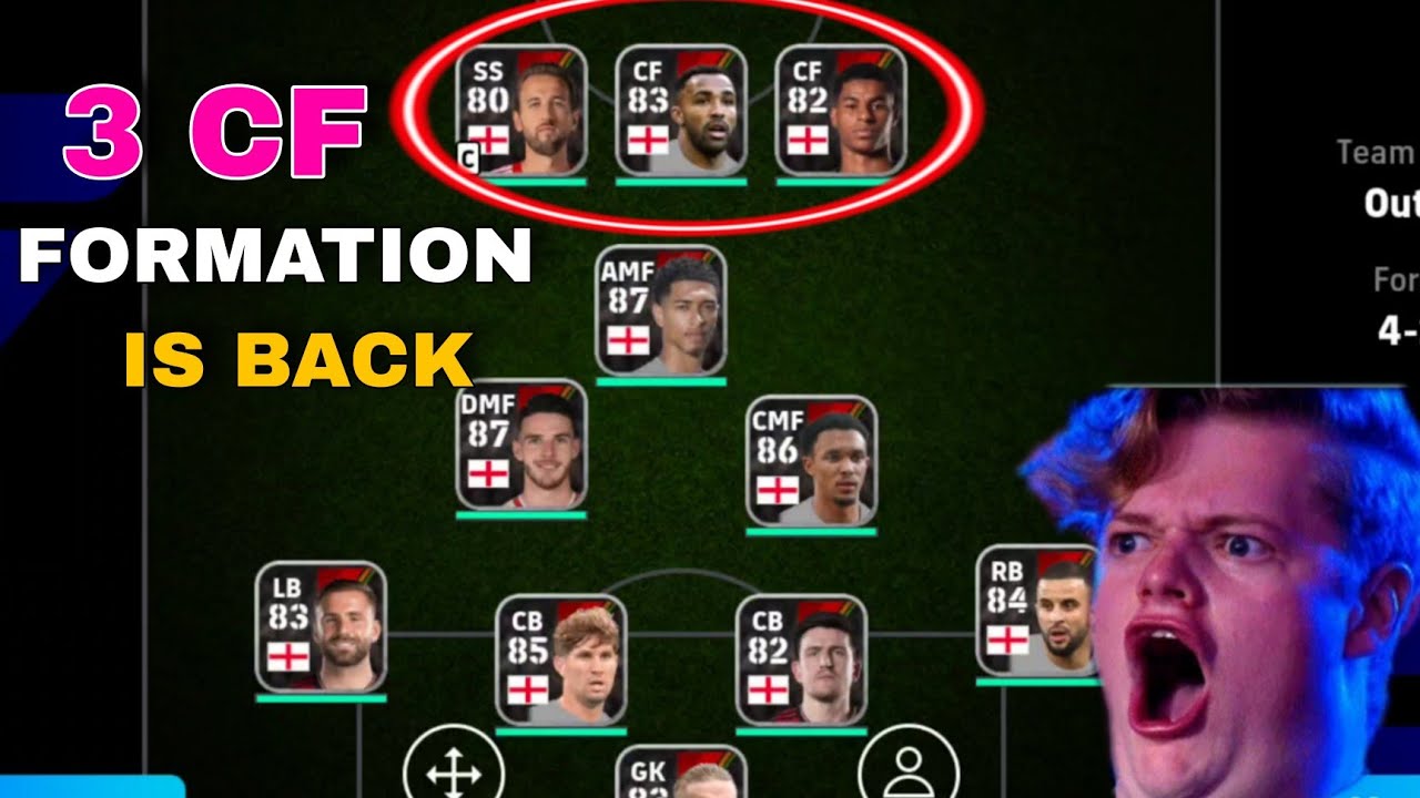 How To Set 3CF Formation | Custom Formation Set Up | eFootball 2024 - YouTube