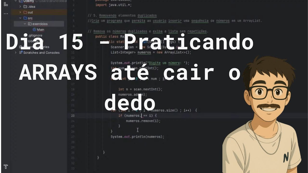 Do Estágio ao Dev Júnior na programação: Dia 15 - Praticando ARRAYS até ...