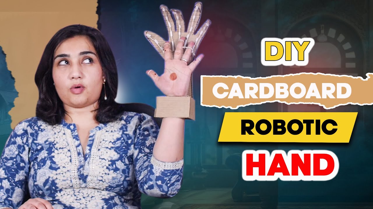 How To Make DIY Robotic Hand From Cardboard - YouTube