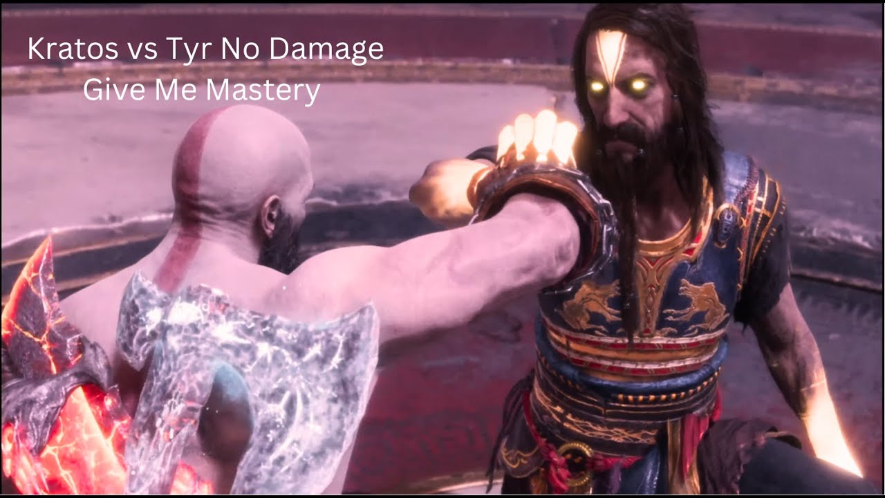 Battle of God of Wars - Kratos vs Tyr - No Damage Boss Fight Show me ...