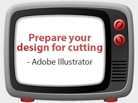 Prepare your design for cutting - Adobe Illustrator. - YouTube
