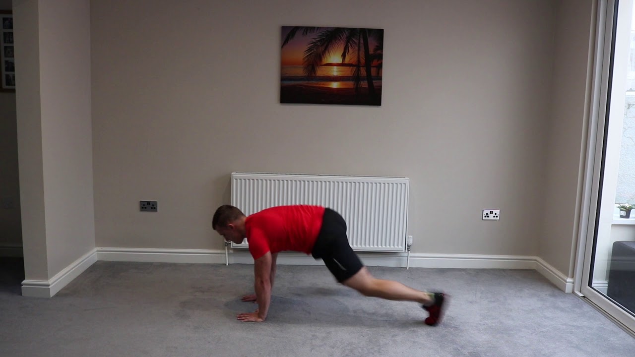 High plank lunges - YouTube