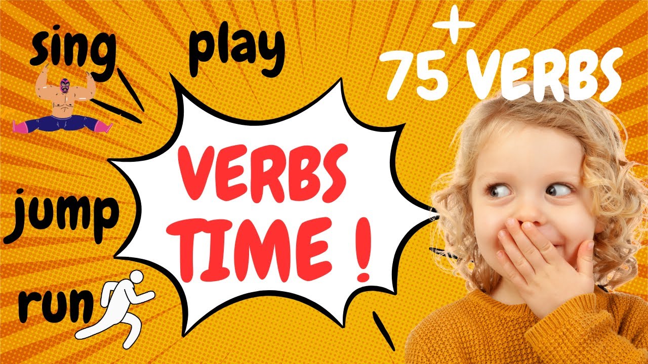 75+ common action verbs for English language beginner. Learn action ...