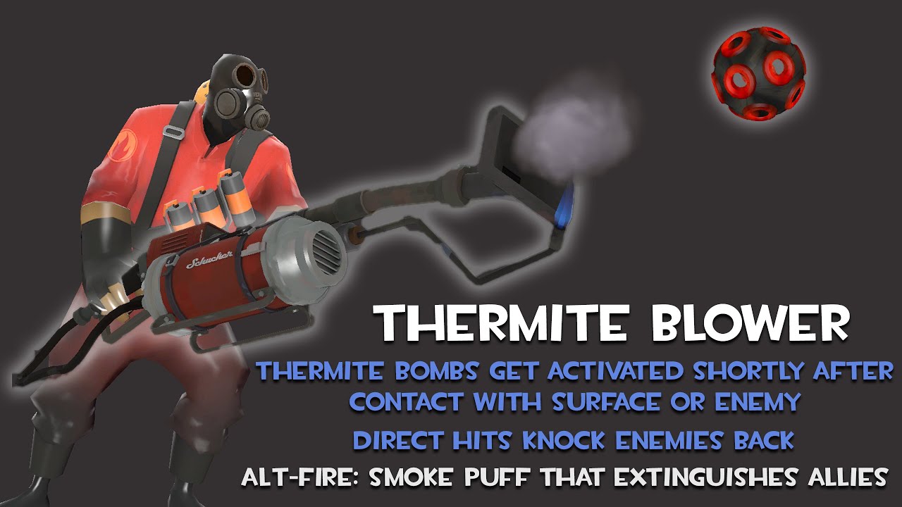 New Flamethrower but it shoots Thermite Balls - YouTube