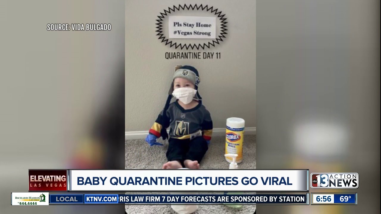 Baby quarantine photo goes viral - YouTube