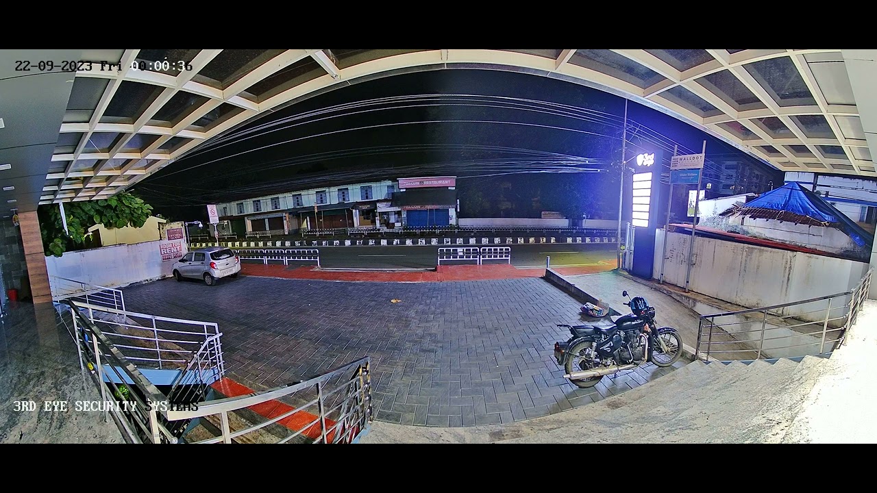 Hikvision 180 degree Panoramic 6MP ColorVu Sample Video #Night Vision ...