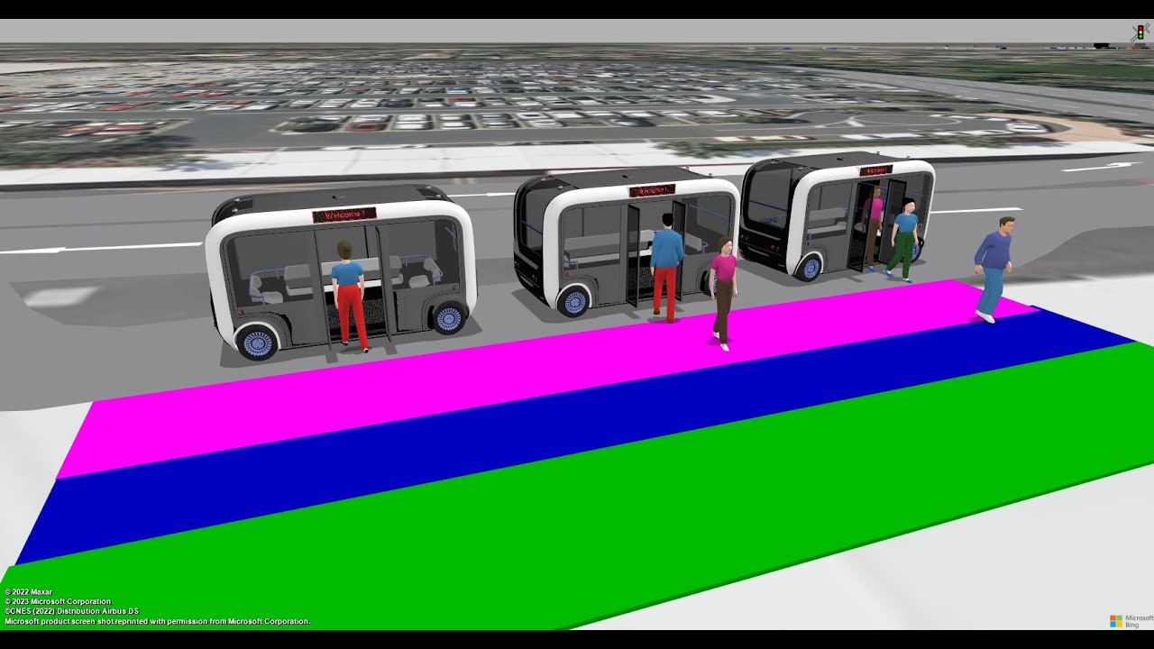 Platoon of Autonomous Vehicles Replacing Buses - YouTube