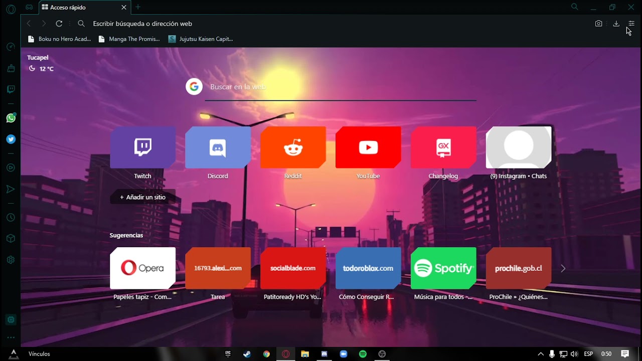 Tutorial como hacer que tu fondo se mueva en Opera GX - YouTube