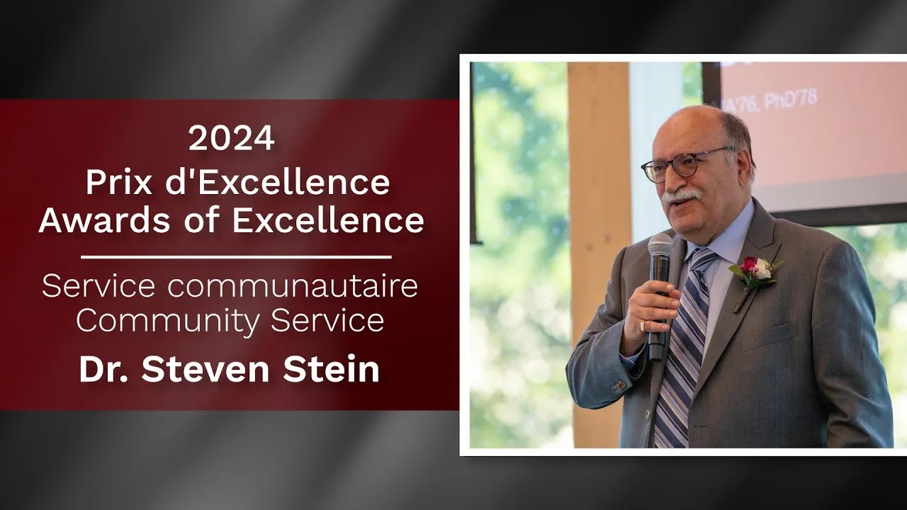 Dr Steven Stein - Prix d’excellence 2024 | Awards of Excellence 2024 ...