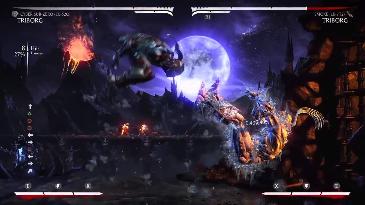 MKX Triborg all variations combos - YouTube