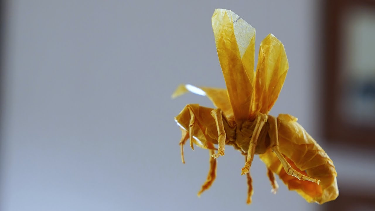 Origami Wasp 2.6 Tutorial (Satoshi Kamiya) Part 4/4 - Final Shaping ...
