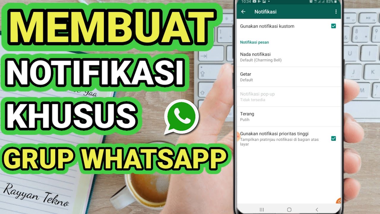 Membuat Notifikasi Khusus Grup Whatsapp - YouTube