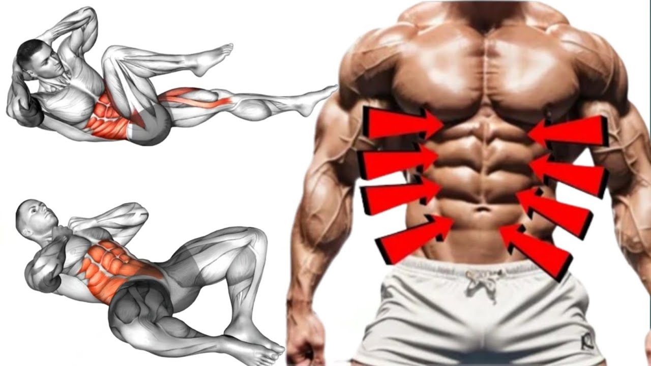 Best 10 abs workout at home without equipment - YouTube