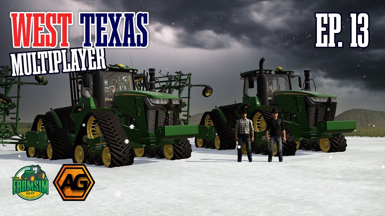 Snow... In Texas... - West Texas Multiplayer - Episode 13 - FS19 - YouTube