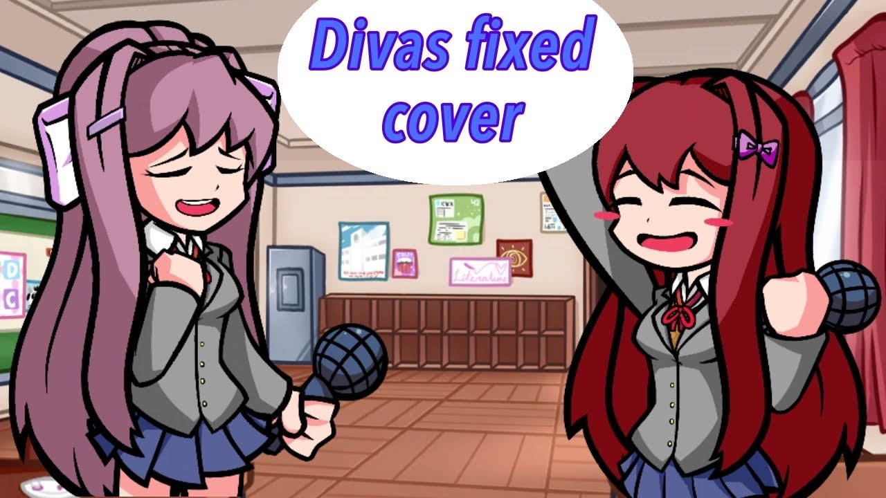 Divas Yurika and Sayori cover but I FIXED IT! (for @lightstarred, FNF ...