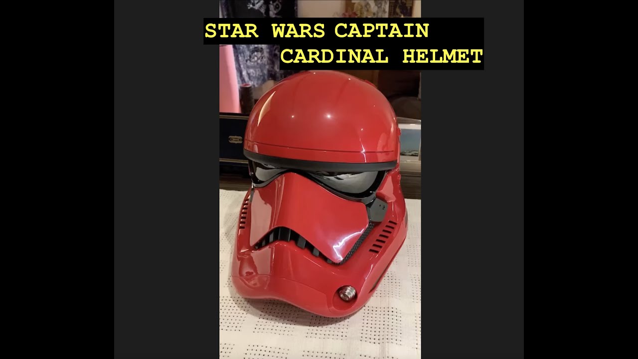 Star Wars Black Series Captain Cardinal helmet review vs Anovos ...