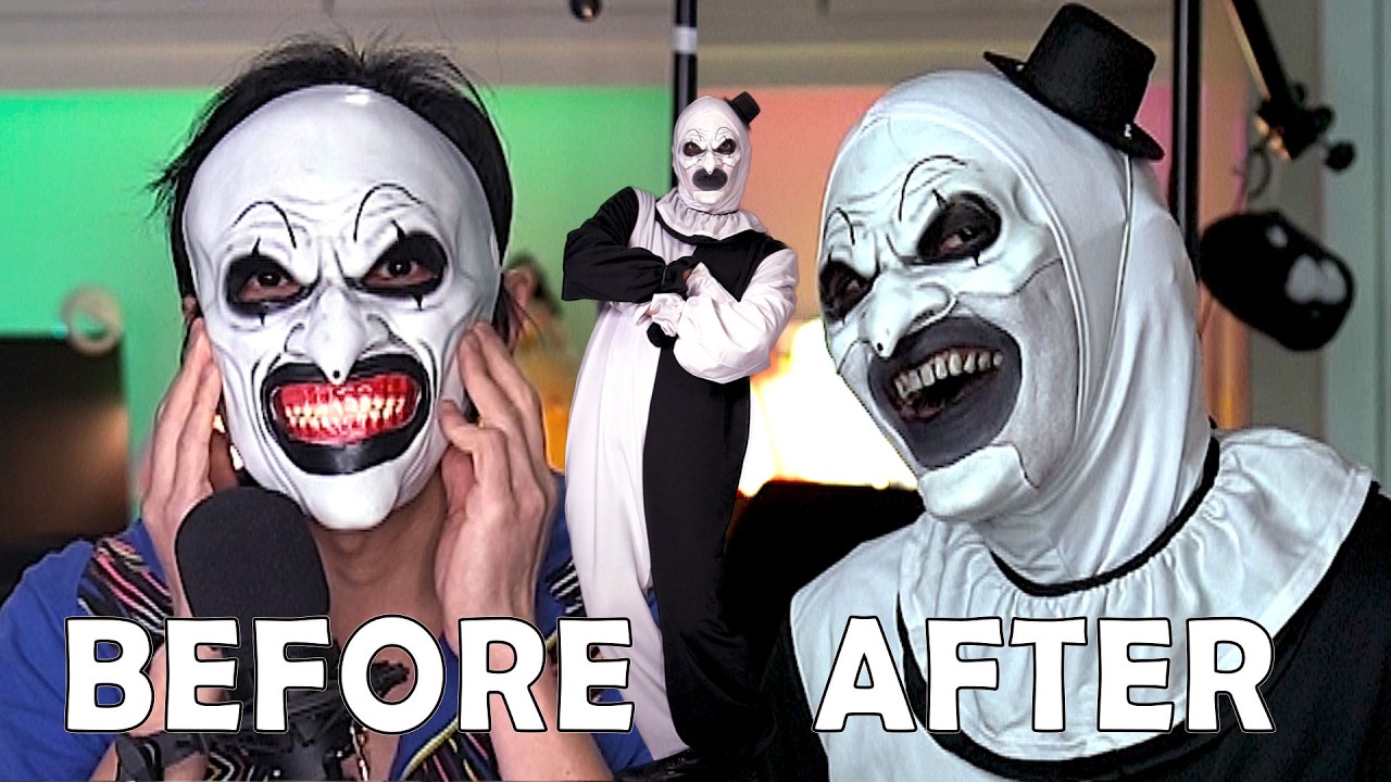 I updated Spirit Halloween's Art The Clown's mask from Terrifier ...