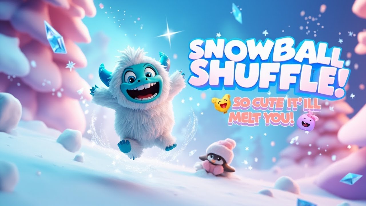 Giggles Ahead! 😂 Watch This Baby Yeti Do the Snowball Shuffle! ️ - YouTube