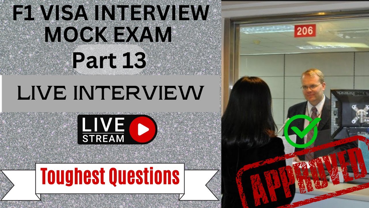 US F1 VISA MOCK EXAM | Toughest Interview Questions Practice | Part 13 ...