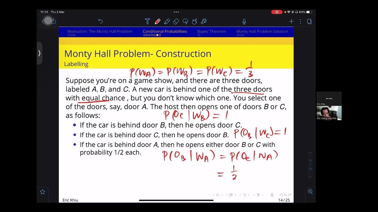 The Monty Hall Problem and Conditional Probabilities - YouTube