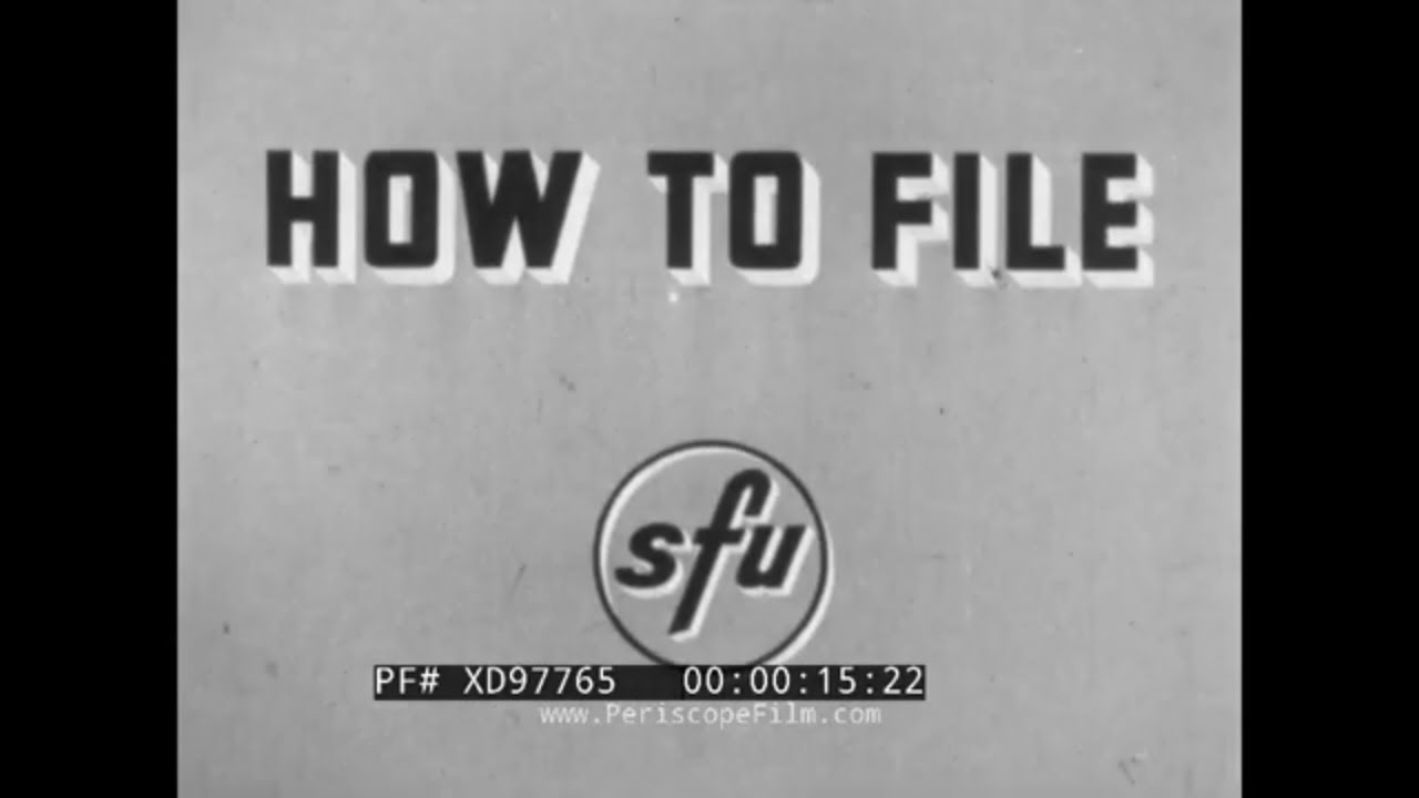 HOW TO FILE ” WWII ERA METAL FILES & FILING TECHNIQUES INSTRUCTIONAL ...