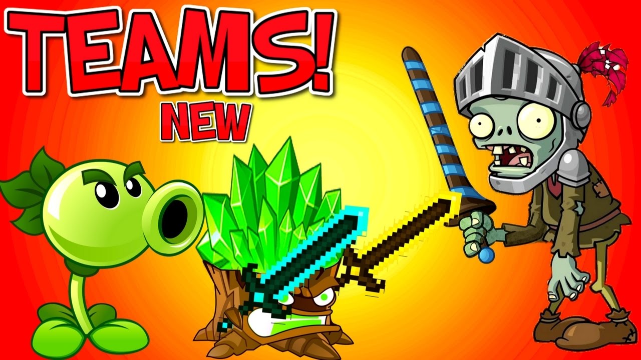 Plants vs. Zombies 2 Gameplay All TEAMS KNIGHT ZOMBIE vs Team Primal ...