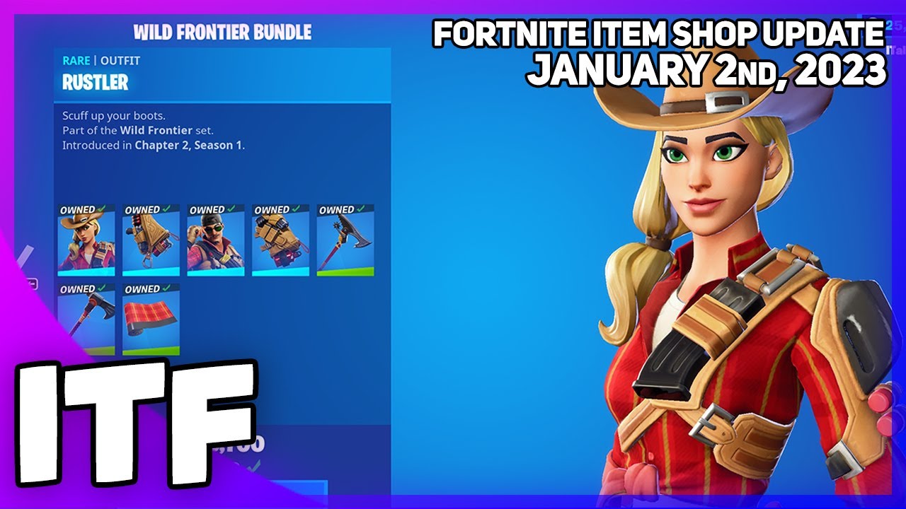 Fortnite Item Shop RUSTLER IS BACK! [January 2nd, 2023] (Fortnite ...