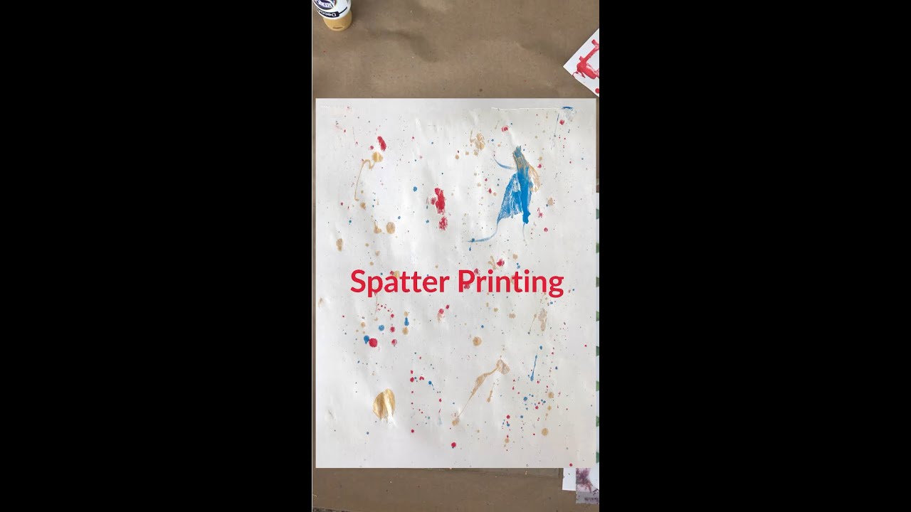 Spatter Printing - YouTube