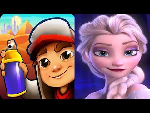Subway Surfers vs Frozen Elsa - YouTube
